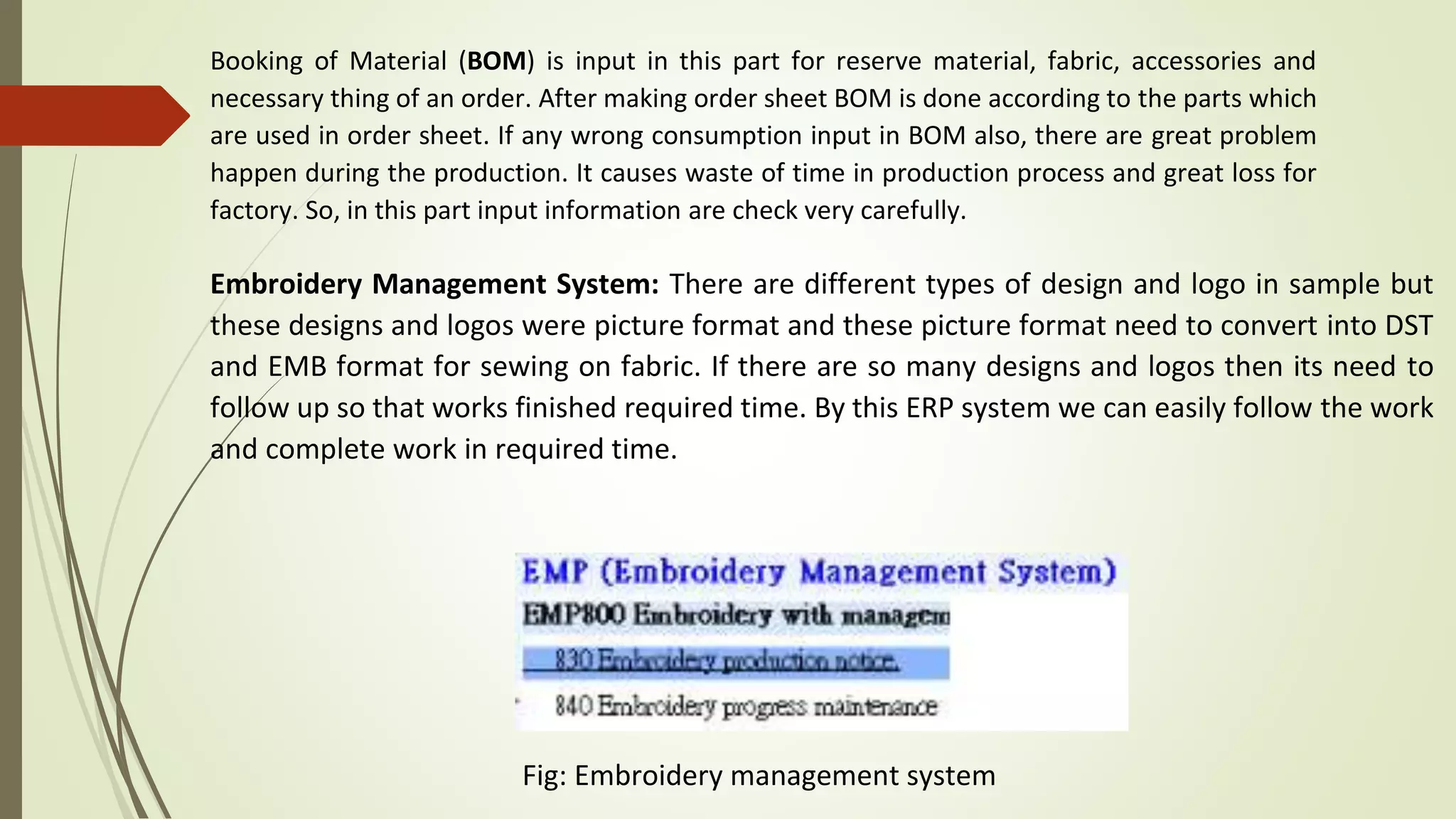 Application of ERP in garments merchandising | PPT