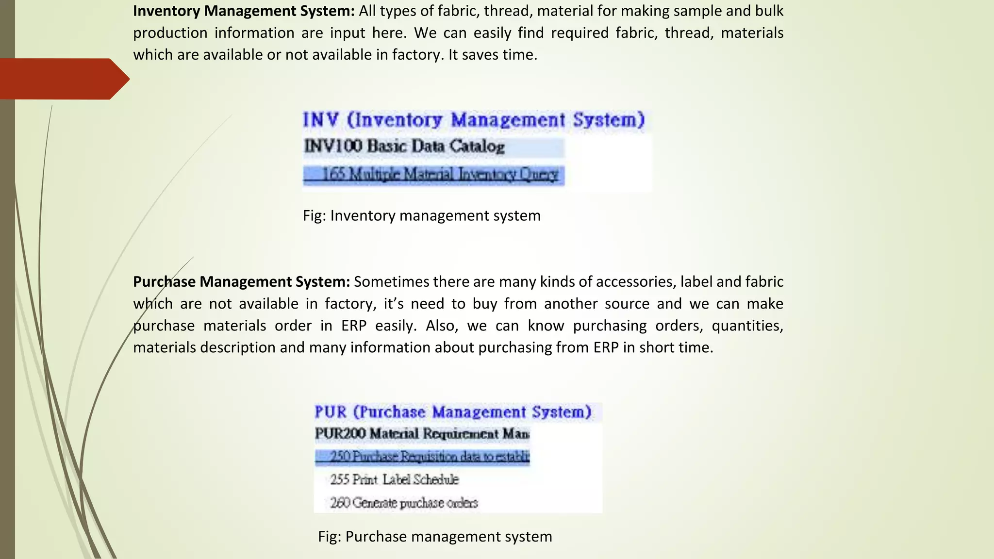 Application of ERP in garments merchandising | PPT