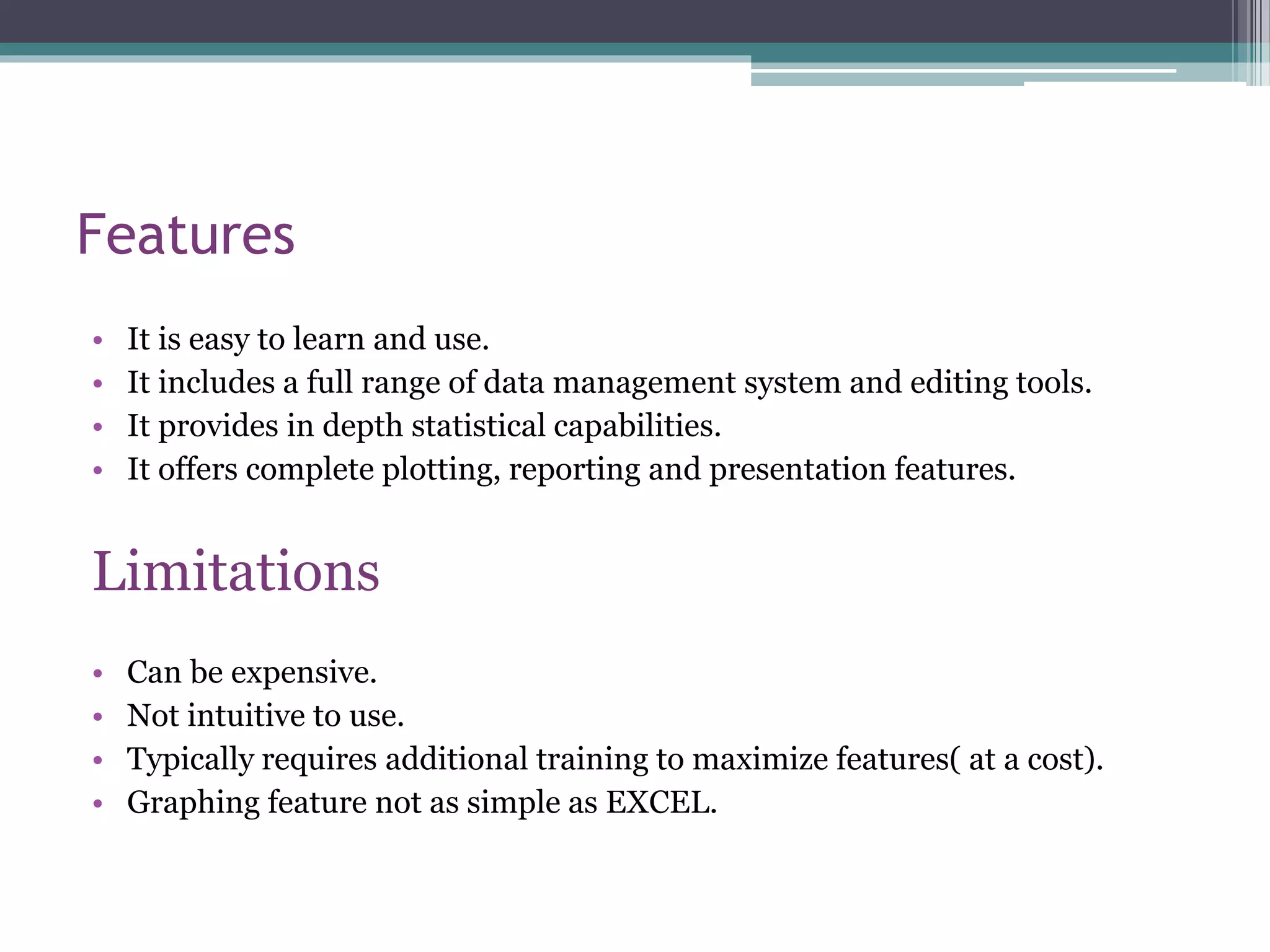 Application Of Excel And Spss Programme In Statistical Pptx