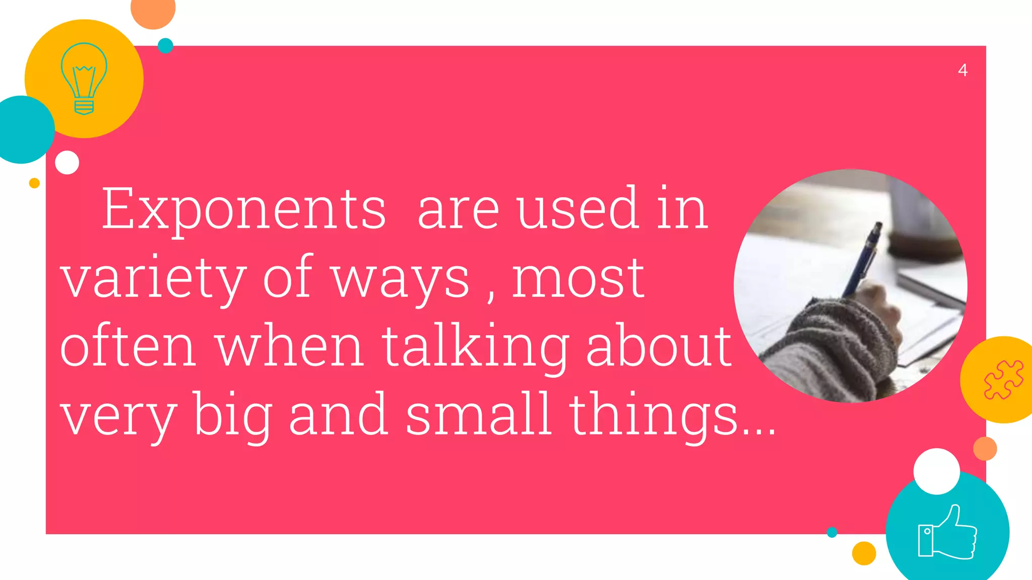 Application of exponents in real life | PPTX