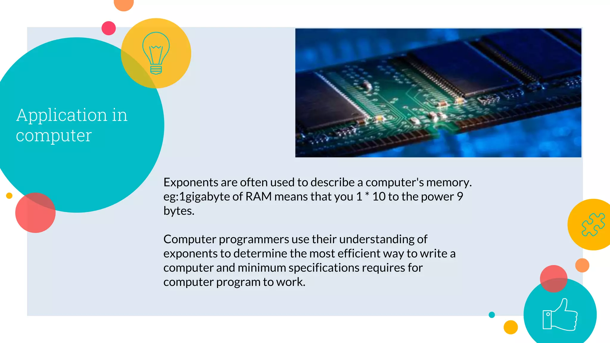 Application of exponents in real life | PPTX