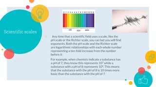 Application of exponents in real life | PPTX