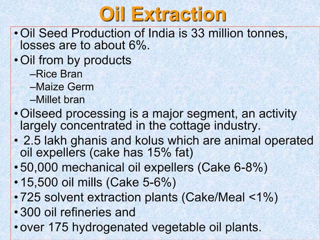 Application of expanders and extruders for oil seed processing | PPT