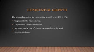Application of exponential functions | PPT
