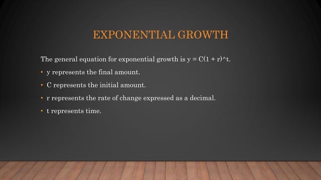 Application of exponential functions | PPT