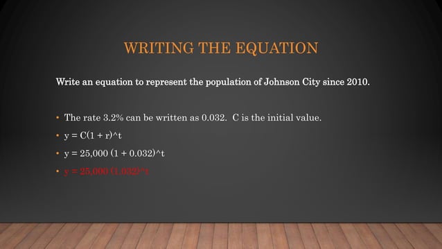 Application Of Exponential Functions Ppt