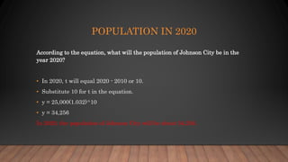 Application of exponential functions | PPT