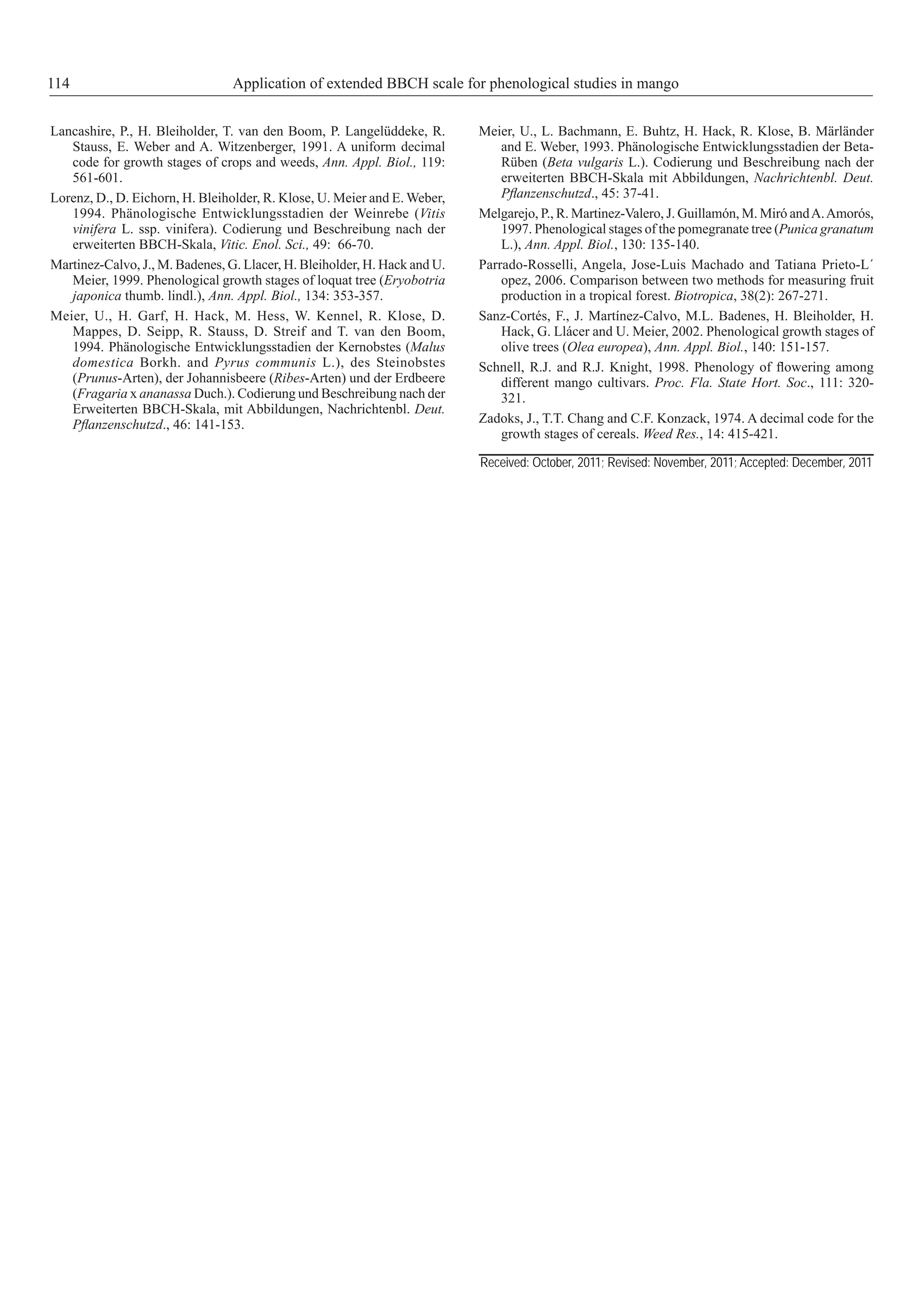 Application of extended bbch scale for phenological | PDF