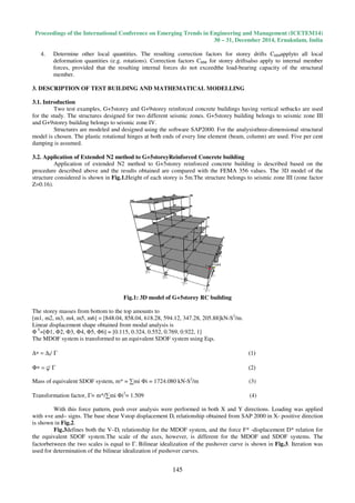 Application of extended n2 method to reinforced concrete frames with asymmetric setbacks | PDF