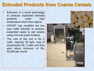Application of extrusion cooking in soy coarse cereal processing | PPT
