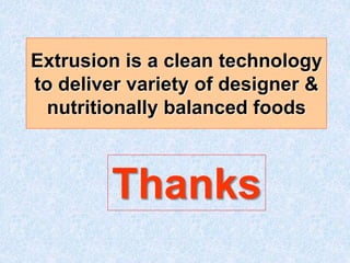 Application of extrusion cooking in soy coarse cereal processing | PPT