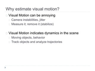 Application of feature point matching to video stabilization | PPT