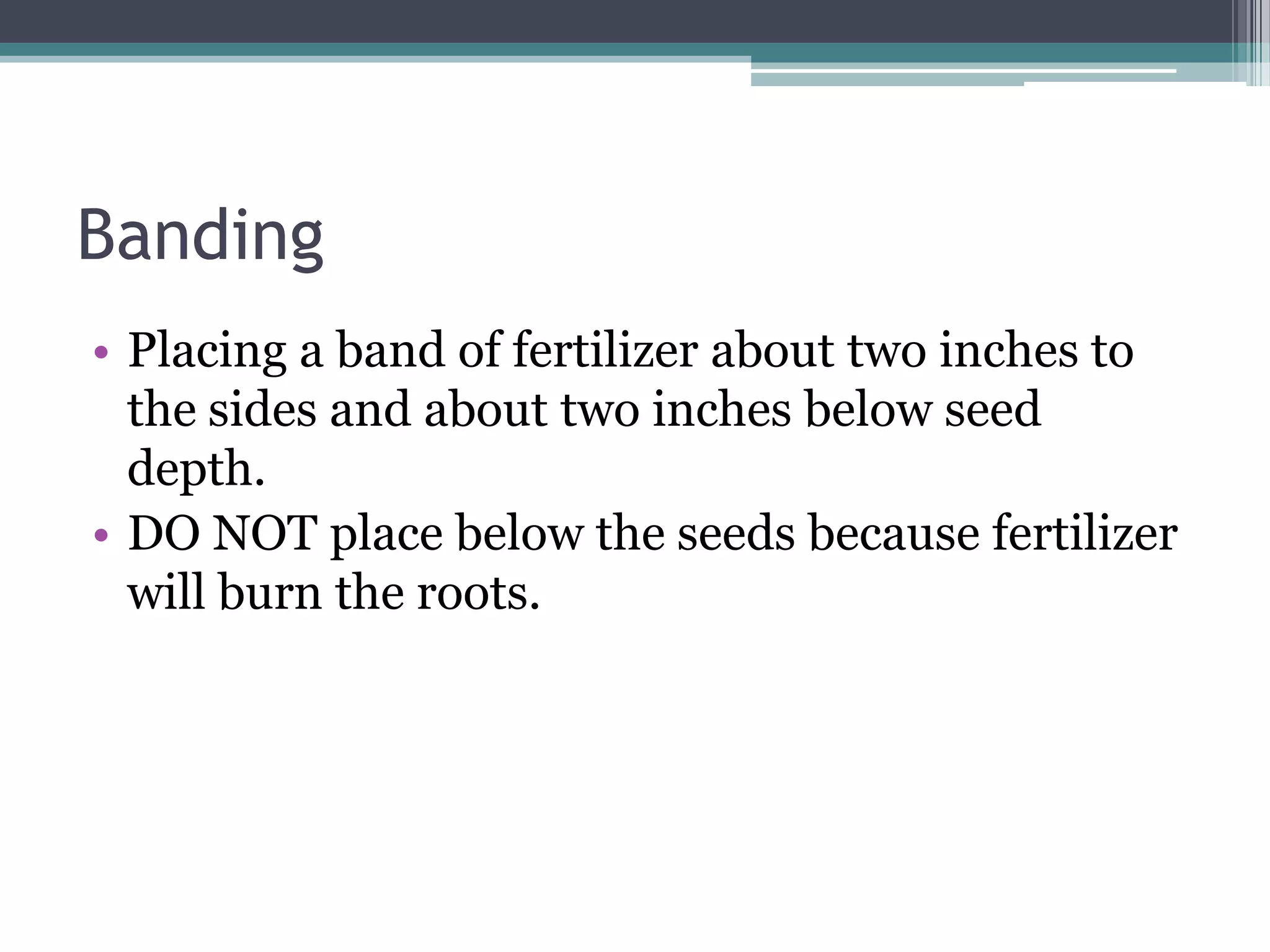 Application of fertilizers and calculation of fertilizers dose | PPTX
