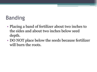 Application of fertilizers and calculation of fertilizers dose | PPTX