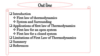 Application of first law of thermodynamics in textile dyeing | PPT