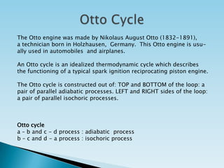 Application of first law thermodynamics (yoga n zian) | PPTX