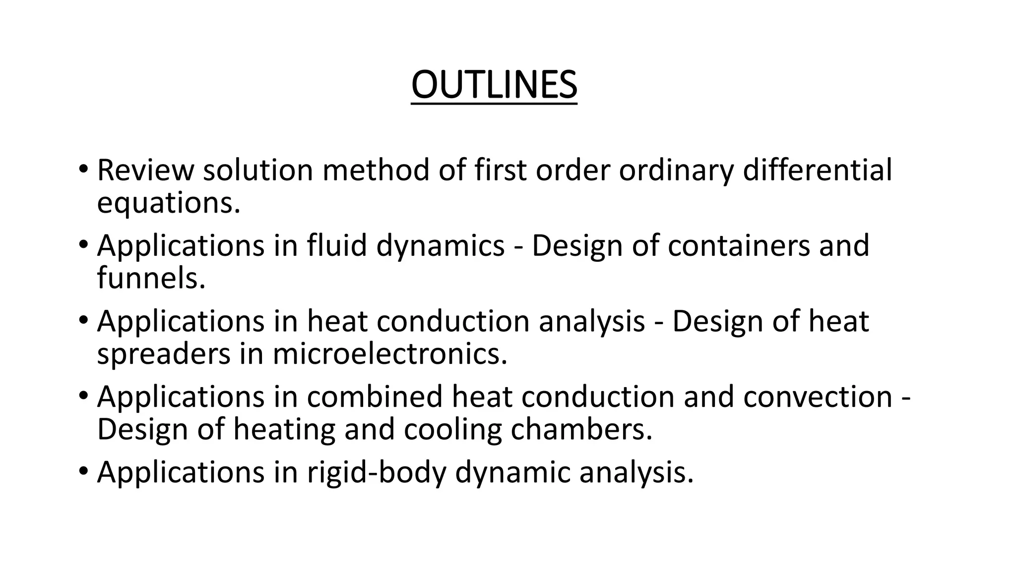 APPLICATION OF FIRST ORDER DIFFERENTIAL EQUATIONS IN MECHANICAL.pptx