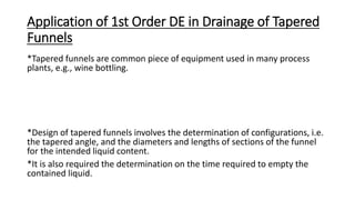 APPLICATION OF FIRST ORDER DIFFERENTIAL EQUATIONS IN MECHANICAL.pptx