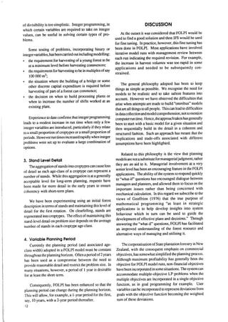 Application of folpi a linear programming estate modelling system for forest management planning ...