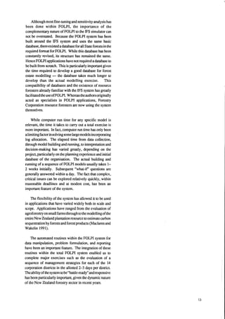 Application of folpi a linear programming estate modelling system for forest management planning ...