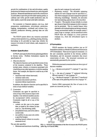 Application of folpi a linear programming estate modelling system for forest management planning ...