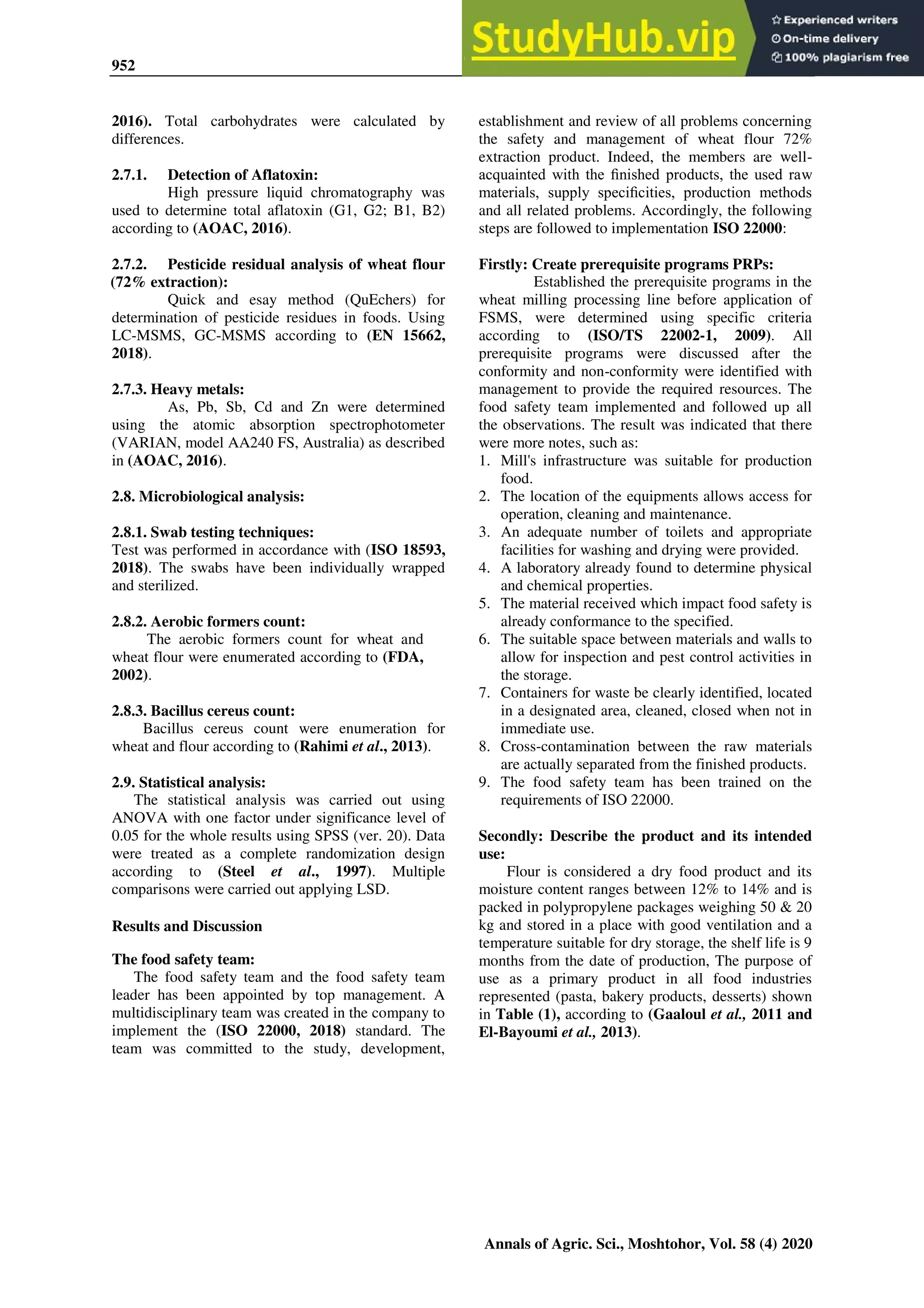 Application Of Food Safety Management System (ISO 22000) In Processing ...