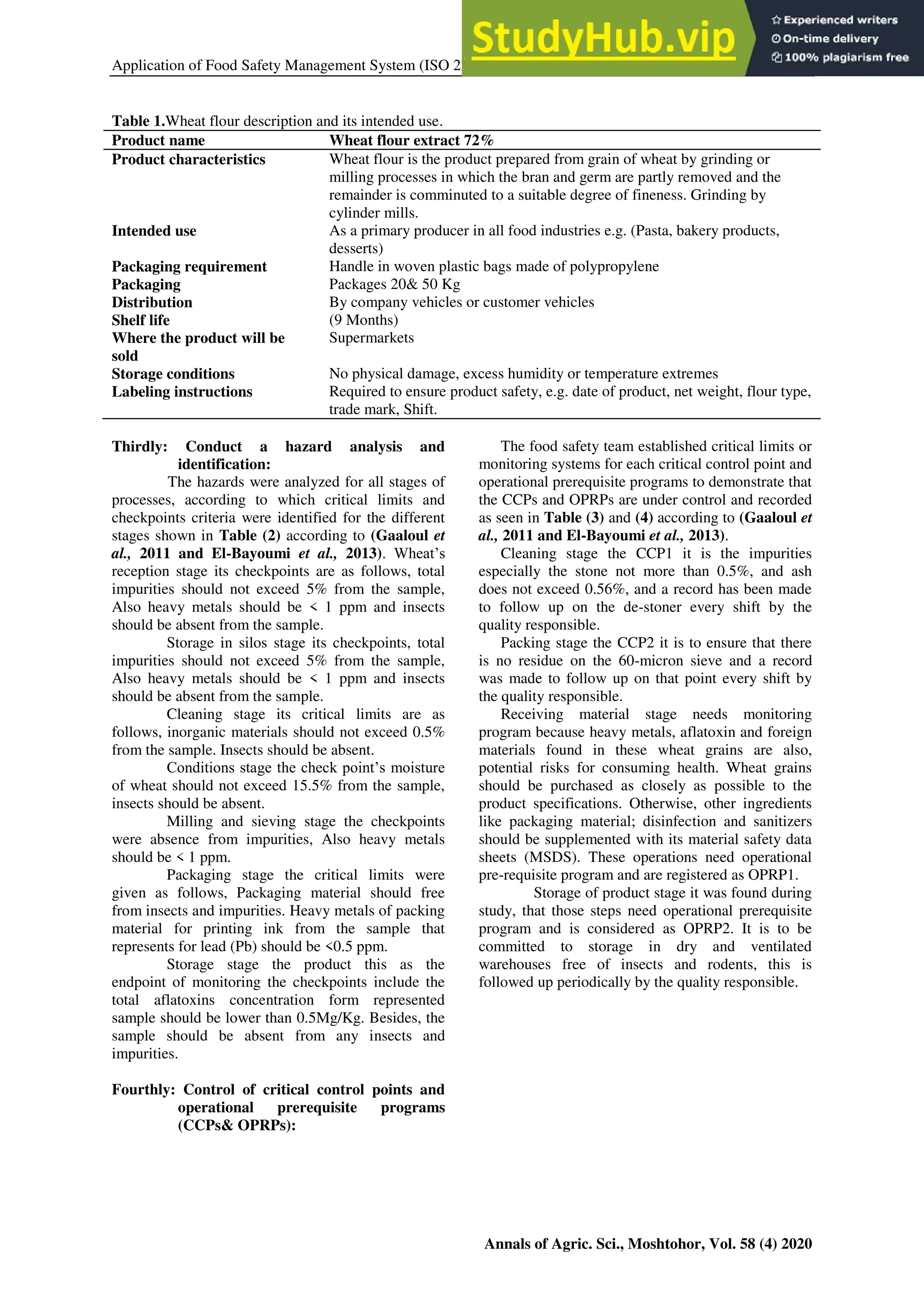 Application Of Food Safety Management System (ISO 22000) In Processing ...