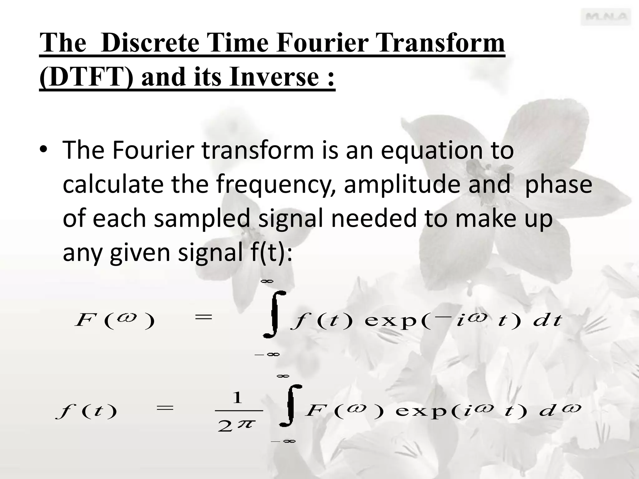 Application of fourier series | PPTX