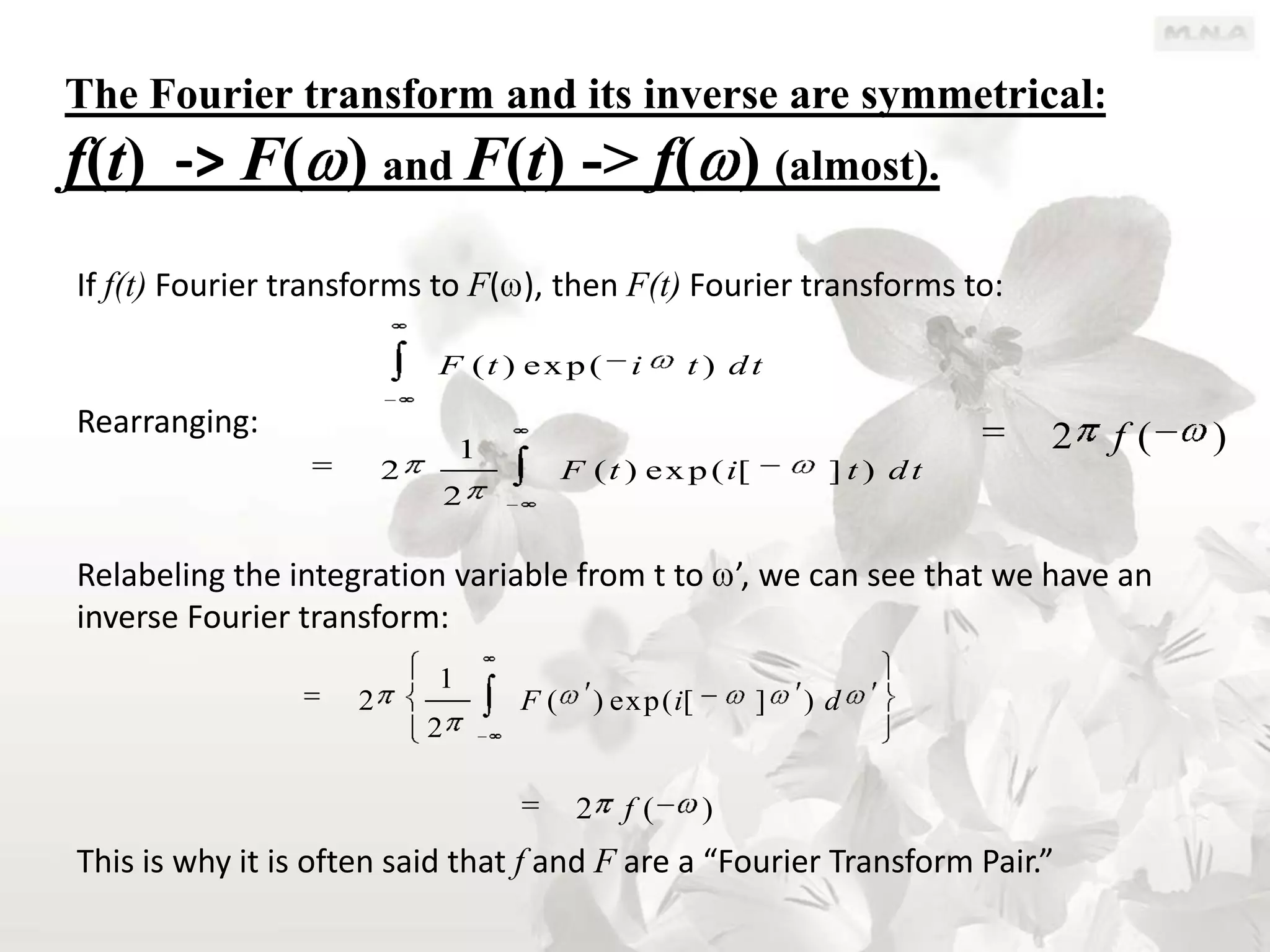 Application Of Fourier Series Pptx
