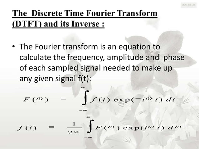 Application of fourier series | PPTX