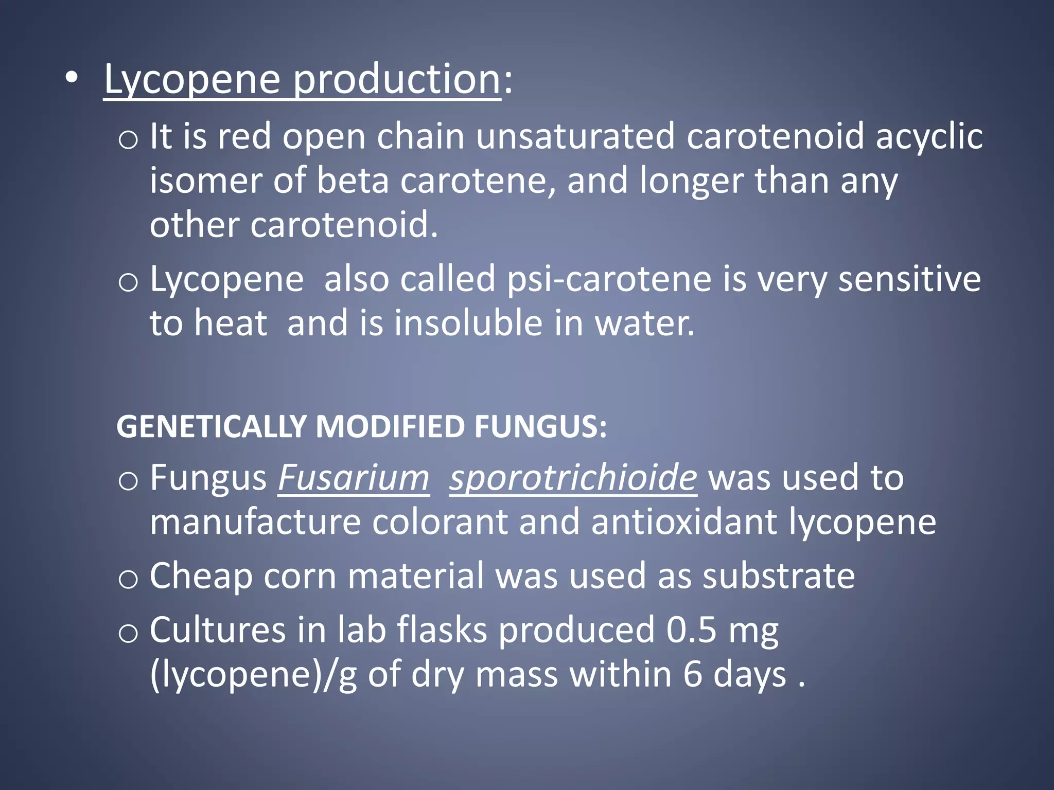 Application of fungal pigments in food industry | PPTX