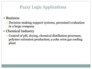 Application of fuzzy logic | PPTX
