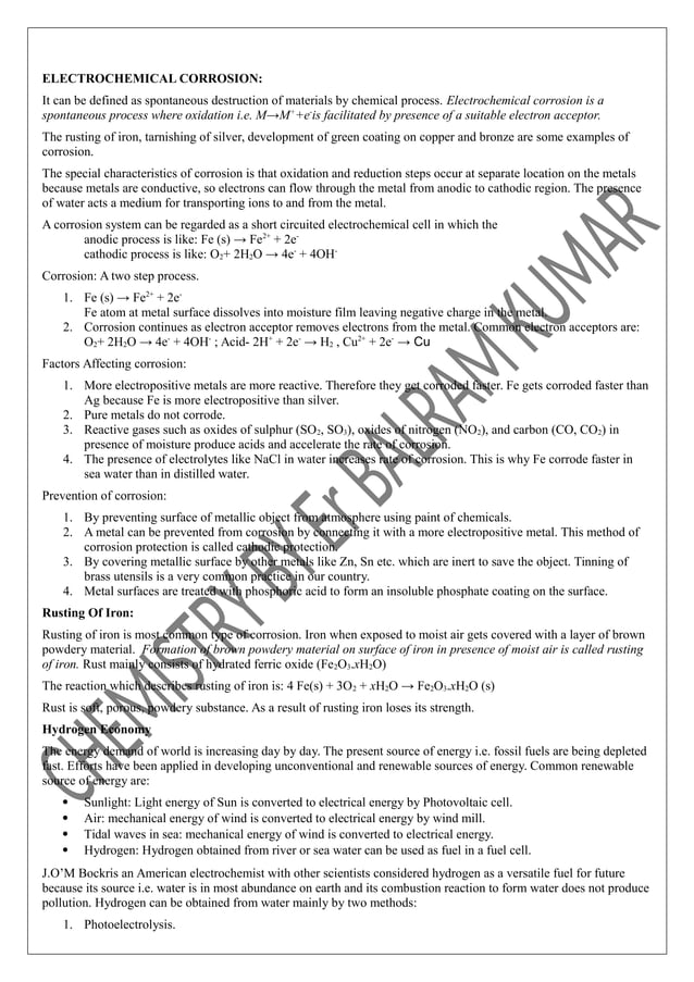 Application of galvanic_cell | PDF