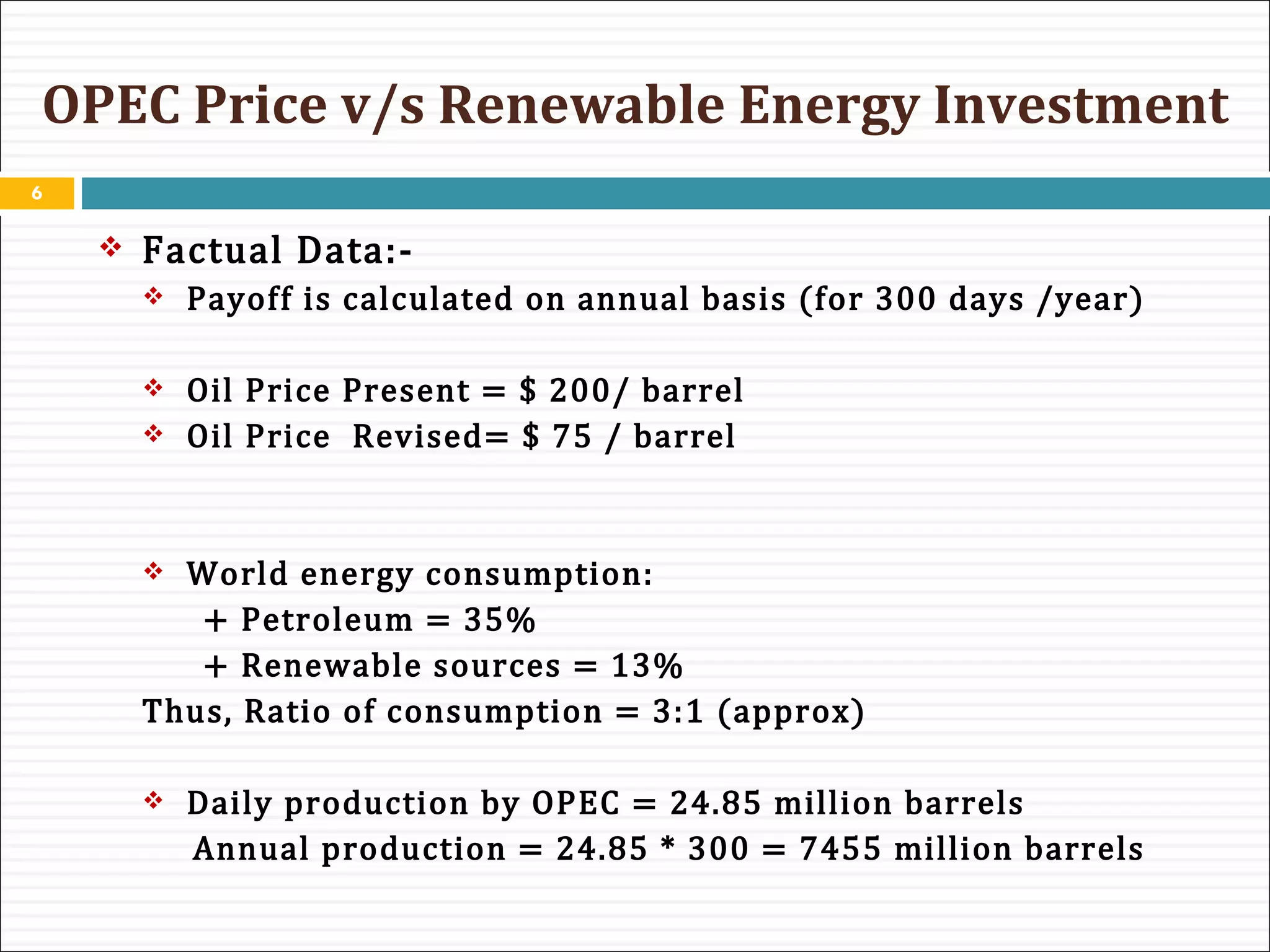 Application of Game Theory - OPEC Dynamics | PPT
