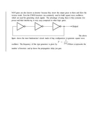 Application of gates | DOCX