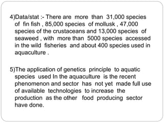 Application of genetic in aquaculture | PPTX