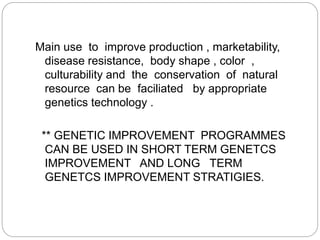 Application of genetic in aquaculture | PPTX