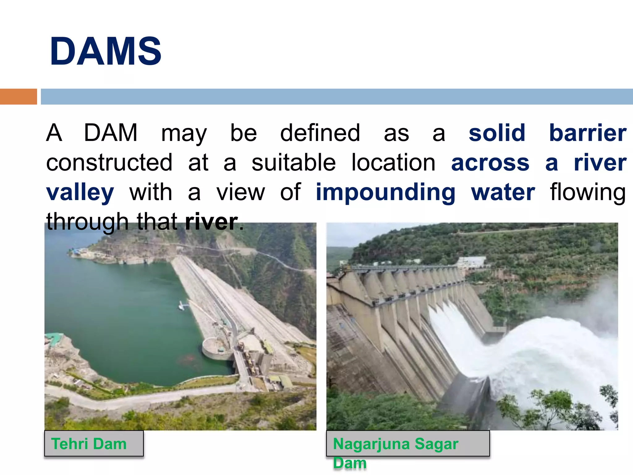 Application of Geology to Civil Engineering Works: Dam | PPT