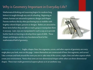 Application of geometry in real life | PPTX