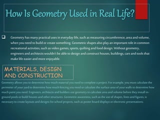Application of geometry in real life | PPTX