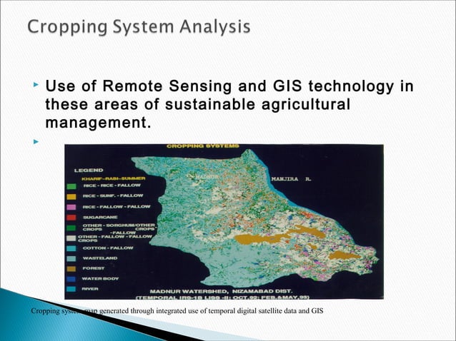 Application of gis and remote sensing in agriculture | PPT