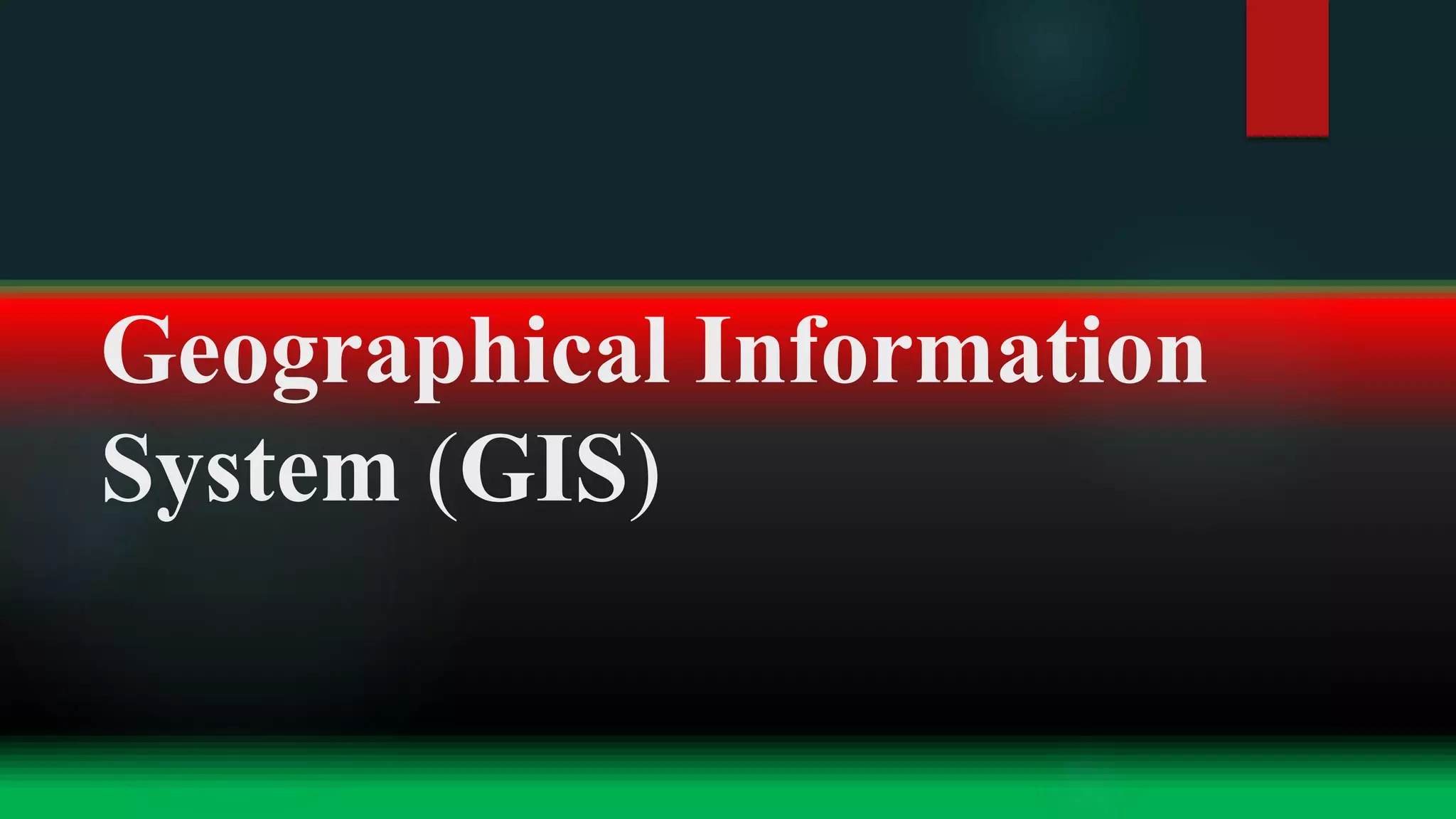 Application of gis for forest study | PPTX
