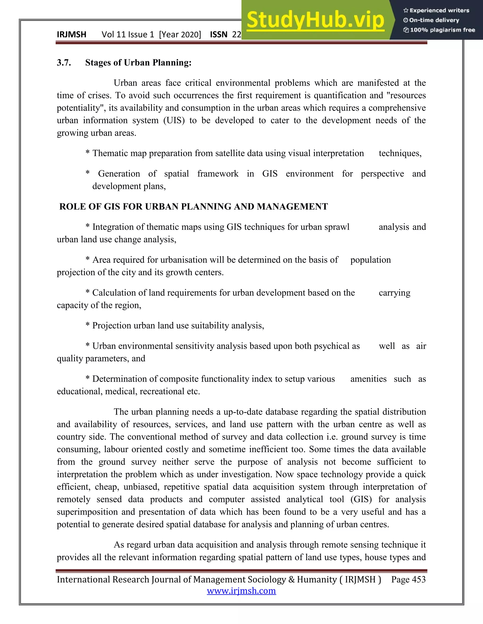 APPLICATION OF GIS FOR URBAN PLANNING amp MANAGEMENT.pdf