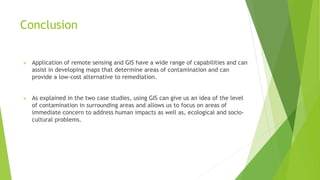 Application of GIS in Mine Contamination and Associated Environmental ...