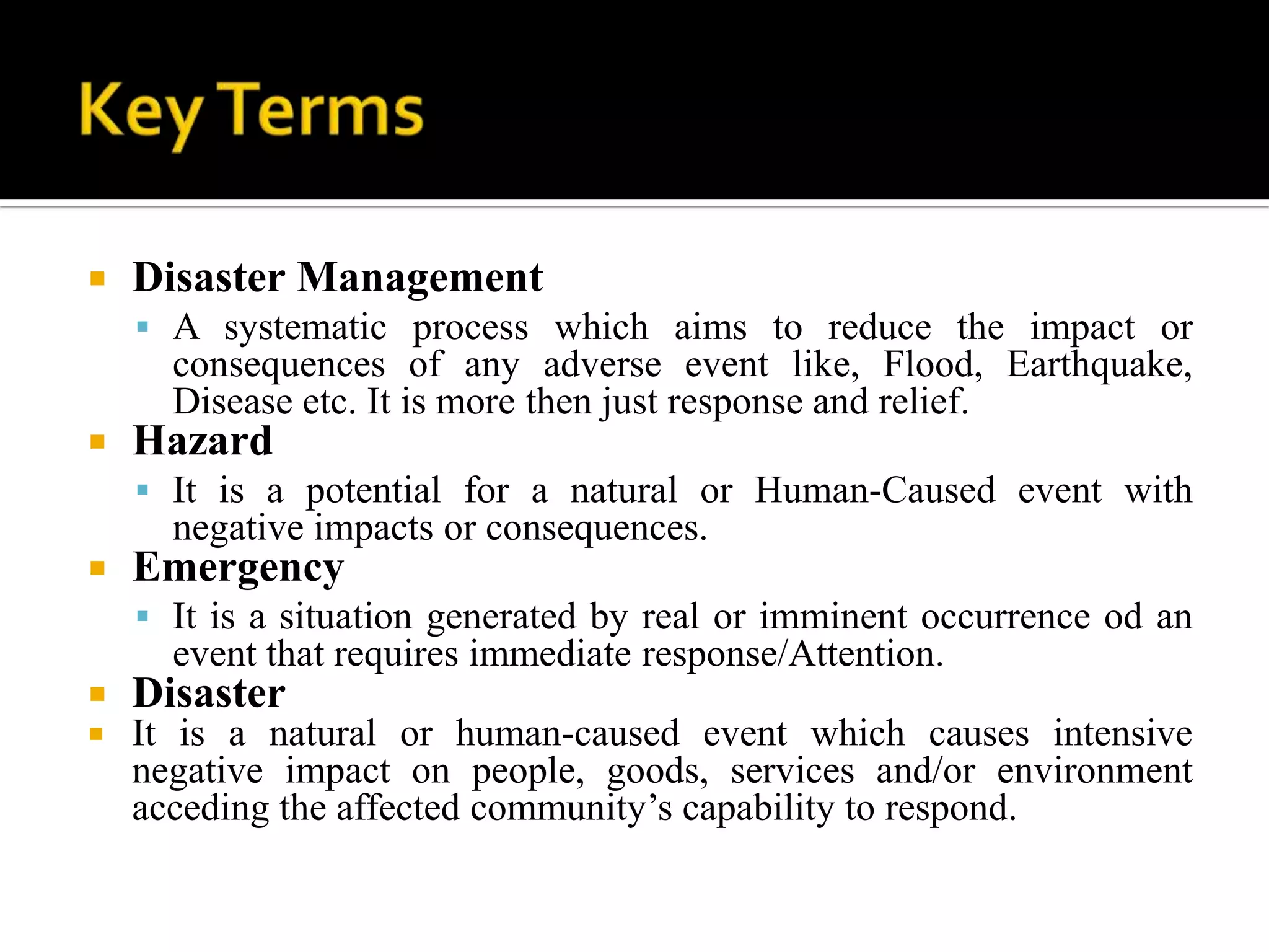 Application of gis in natural disaster management | PPTX