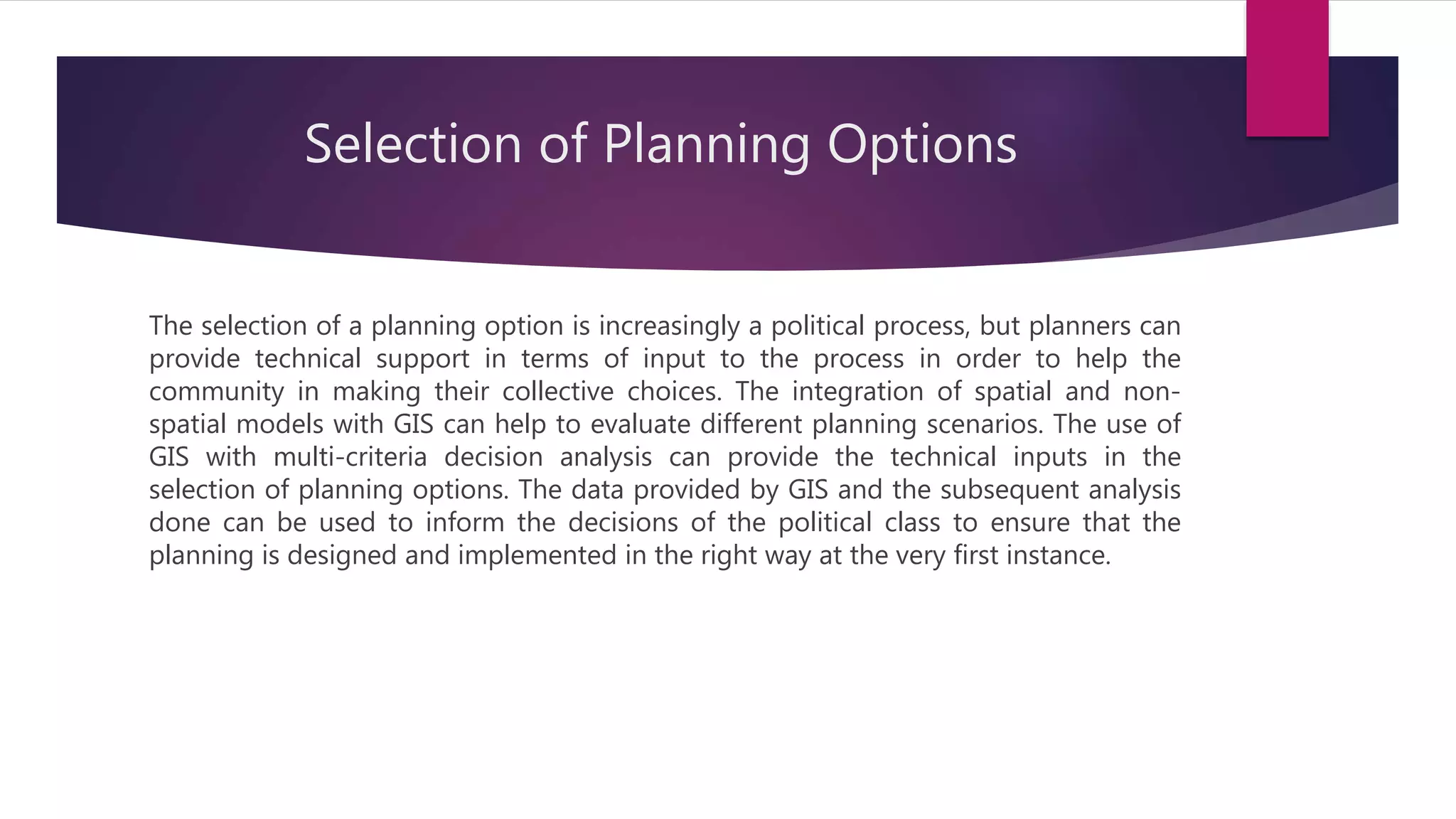 Application of gis in urban planning | PPTX