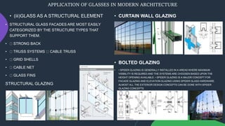 Application of glasses | PPTX