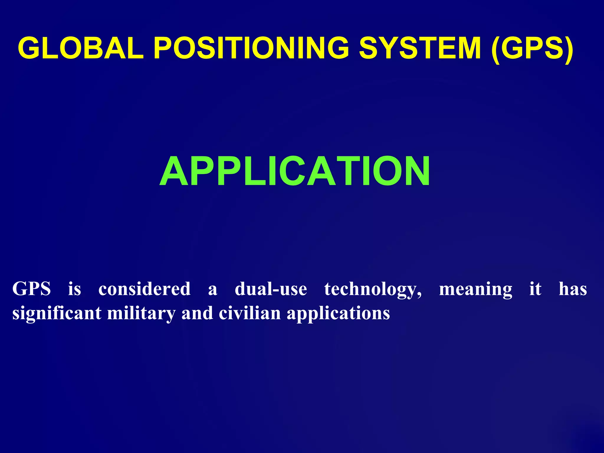 Application of gps | PPT
