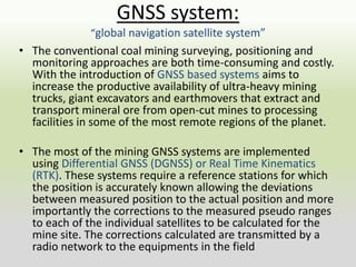Application of GPS in mining | PPTX
