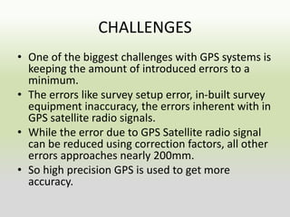 Application of GPS in mining | PPTX